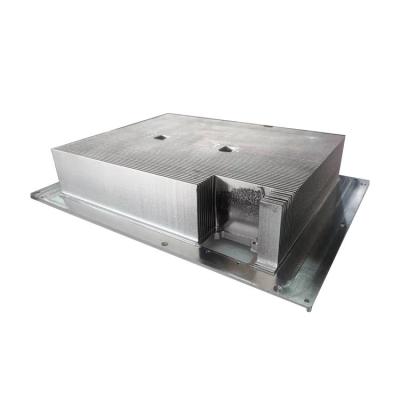 China Customized Service Aluminum 1060 Skived Fin Heat Sink With Pipe for sale