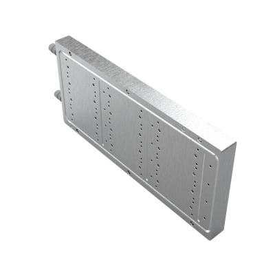 China Copper And Aluminum Liquid Cooling Heat Sink Offering Flowrate 300 Liters Per Hour Heat Transfer Solution for Electronics for sale