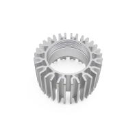 China Round Aluminum Profile Heat Sink With Anodizing Clear Surface Treatment for sale