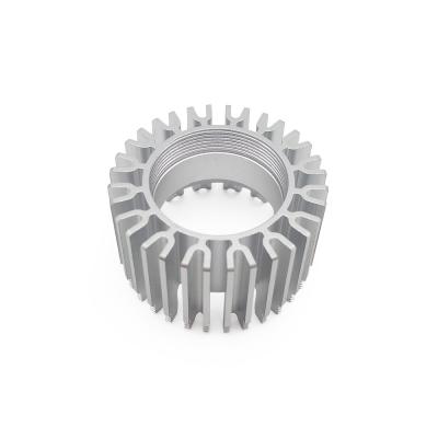 China Round Aluminum Profile Heat Sink With Anodizing Clear Surface Treatment for sale