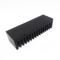 China Custom LED Aluminum Profile Heat Sink With Anodizing Black Surface Treatment for sale