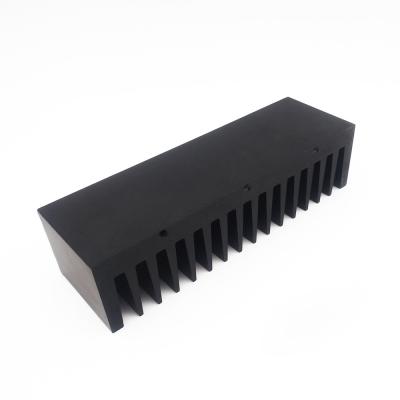 China Custom LED Aluminum Profile Heat Sink With Anodizing Black Surface Treatment for sale