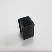 China Light Black Aluminum Profile Heat Sink With Anodizing Surface Treatment for sale