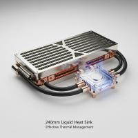 China 240mm Liquid Heat Sink Copper and Aluminum Structure with Nickel Plating Providing Effective Thermal Management Solutions for sale