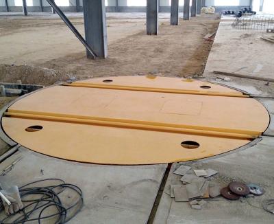 China Rotary Table Model Material Transfer Trolley Turntable Cart High Durability for sale