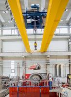 China 2.5 M/S European Crane Double Girder Bridge Crane With Emergency Stop Button for sale