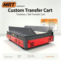 China Custom Electric Trackless Transfer Cart Maneuverable Rubber Wheel Transfer Cart For Manufacturing Plant Material Transfer for sale