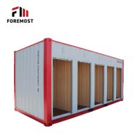 China 20ft Storage Shipping Container / Roller Shutter Door Movable Self Storage Container Prefab Houses Container House for sale
