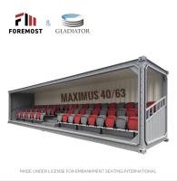 China 20HC/40HC Mobile Grandstand Container Container Grandstand Portable Grandstand for sale