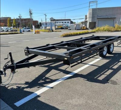 China Factory Directly Sale New Container House Trailer Heavy Duty Steel Skeleton Trailer Chassis for sale