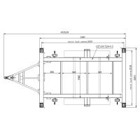 China Factory Directly Sale New Container House Trailer Heavy Duty Steel Skeleton Trailer Chassis for sale