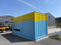 China Prefabricated Container Activity House Mobile Commercial Coffee Shop with Electric Push Rods and Circuits for sale