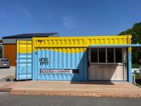 China Prefabricated Container Activity House Mobile Commercial Coffee Shop with Electric Push Rods and Circuits for sale