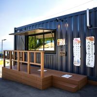 China 20HC Prefab Steel Structure Modular Coffee Shop Bar Kiosk Fast Installation Commercial Store for Park Mall Street Business for sale