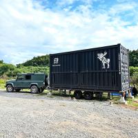 China Mobile Food Catering Restaurant Trailer Shop Café Steel Structure Container Trailer with Connecting Pieces and Trailers for sale