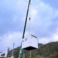 China 20HC Solar Energy Charging Station Container House Integrated Battery Energy Storage Container Prefab Steel Charging Cabin for sale