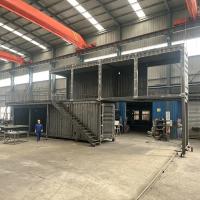 China Shop Mall Bar Container House Two-story 40HC Prefabricated Steel Container Retail Store Modular Business Kiosk Bar for sale