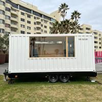 China 20GP Mobile Sauna Container House Sauna Room Waterproof Insulated Steel Structure for Resort Backyard Spa Relaxation Use for sale