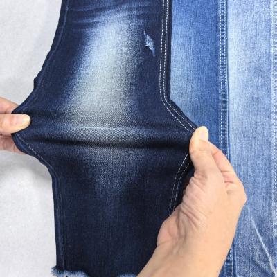 China Weak Stretch  TWILL Style Cotton Polyester DARK BLUE Denim Fabric  JSD3245 9.4OZ for fashion jeans for sale