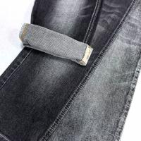China Heavy Weight Black Warp Slub Cotton Denim Fabric For Lady Or Man Jeans for sale