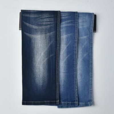 China Shrink-resisitant COTTON POLYESTER SPANDEX DENIM FABRIC QY020 9.3 oz for sale