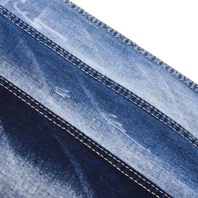 China Dark Blue Cotton Polyester Spandex Stretch Denim Fabric QY040 8.5oz  For Jean for sale