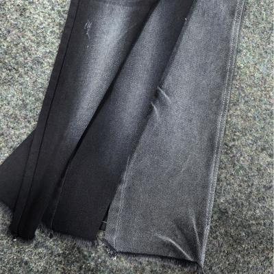 China BALCK/BLACK Woven Cotton Polyester Spandex  Denim Fabric 10 Oz For Lady Jeans for sale