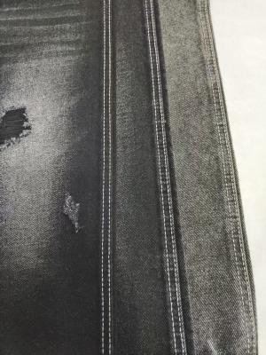 China Super-Soft 13oz Denim Fabric 71%Cotton BLACK/BLACK For Winter Jeans for sale