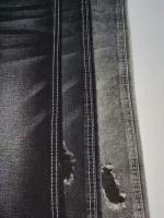 China 11.3oz Super-Soft Heavy Weight Cotton Polyester BLACK/BLACK Denim Fabric For  Jeans for sale