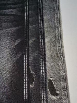 China 11.3oz Super-Soft Heavy Weight Cotton Polyester BLACK/BLACK Denim Fabric For  Jeans for sale