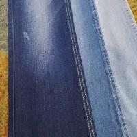 China 170cm Width Woven Stretch Blue Denim Fabric 8.2oz Durable and Stylish for sale