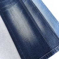China 10 Oz Heavyweight Twill Slub Elastic Dark Blue Denim For Waist Jeans Yarn Count 10  Durable JSD3013 for sale