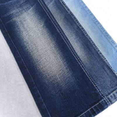 China 10 Oz Heavyweight Twill Slub Elastic Dark Blue Denim For Waist Jeans Yarn Count 10  Durable JSD3013 for sale