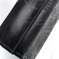 China Style TWILL Spandex Stretch Black Denim Fabric 11.3oz Eco-Friendly for sale