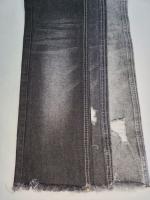 China TWILL Super-Soft Heavy Weight  BLACK/WHITE Denim Fabric 11.3oz For Jeans for sale