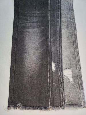 China TWILL Super-Soft Heavy Weight  BLACK/WHITE Denim Fabric 11.3oz For Jeans for sale