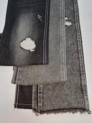 China 62%Cotton Non Elastic Denim Fabric BLACK/WHITE With 10x7 Construction For Jeans for sale