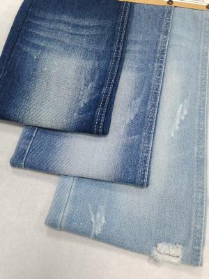 China Non-Stretch Cotton Polyester 9.7oz Denim Fabric DARK INDIGO Twill Style For  Jeans for sale