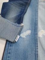 China 10.9oz Cotton Polyester Rayon Denim Fabric DARK INDIGO 12S For boyfriends Jeans for sale