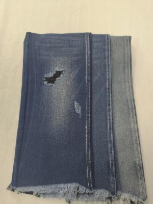 China 65%Cotton 12.2oz Cotton Rayon Dark Indigo 180cm Denim fabric 10x7 JSD3076B-B for sale