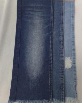China 11.5oz Breathable Cotton Rayon Polyester DARK INDIGO 180cm Non stretch Denim fabric 10x7 JSD3076-1 for sale