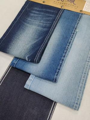 China High Stretch Cotton Polyester Rayon DARK INDIGO Denim Fabric 10oz For Lady Jeans Pants for sale