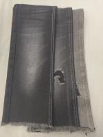 China 13oz No elastic  Cotton Polyester Rayon BLACK/BLACK 180cm Denim fabric  8x6 JSD3218A for sale