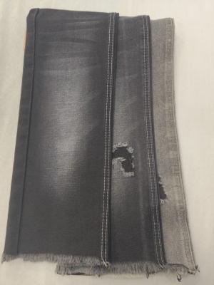 China 13oz No elastic  Cotton Polyester Rayon BLACK/BLACK 180cm Denim fabric  8x6 JSD3218A for sale
