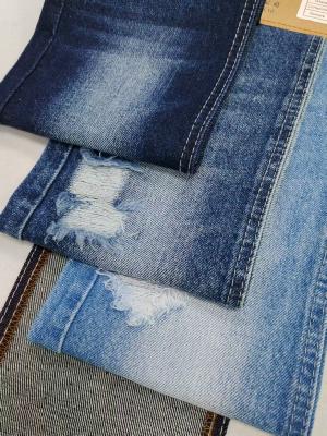 China Low Shrinkage 80%Cotton TWILL Style Denim Fabric  DARK INDIGO For Women Jeans Or Boys Pants for sale