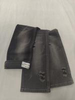 China 64.2%Cotton No stretch Cotton Polyester  BLACK/BLACK 178-180cm Denim fabric  10*10 JSD3226A for sale