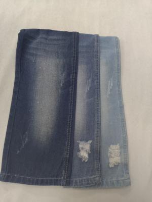 China Left Twill Style No stretch Cotton Polyester Rayon DARK INDIGO 178-180cm Denim fabric  10*10 JSD3226 for sale