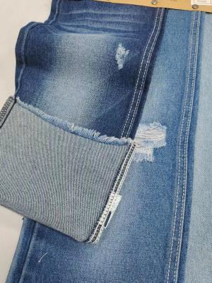 China Wrinkle Resistant 10.7oz Twill Denim Fabric 80% Cotton Dark Indigo For Jeans for sale