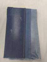 China 9.7oz Right Twill Style No stretch Cotton Polyester Viscose DARK INDIGO 178-180cm Denim fabric  12x12 JSD3227 for sale