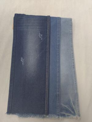China 9.7oz Right Twill Style No stretch Cotton Polyester Viscose DARK INDIGO 178-180cm Denim fabric  12x12 JSD3227 for sale